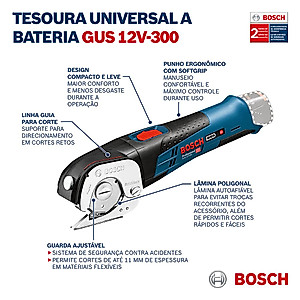 Bosch GUS 12V-300 Professional Cordless Universal Shear The fastest universal shear for professional applications ( Bare Tool )