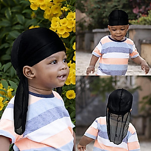 TITAN Satin Baby Du Rag (Black)