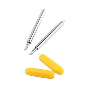 10pcs Cemented Carbide Plotter Cutter Knife Blades, High Cutting for with Red Caps, 30 45 60 deg (30°)