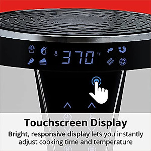 Aria Teflon-Free 5 Qt. Ceramic Air Fryer with Recipe Book, White