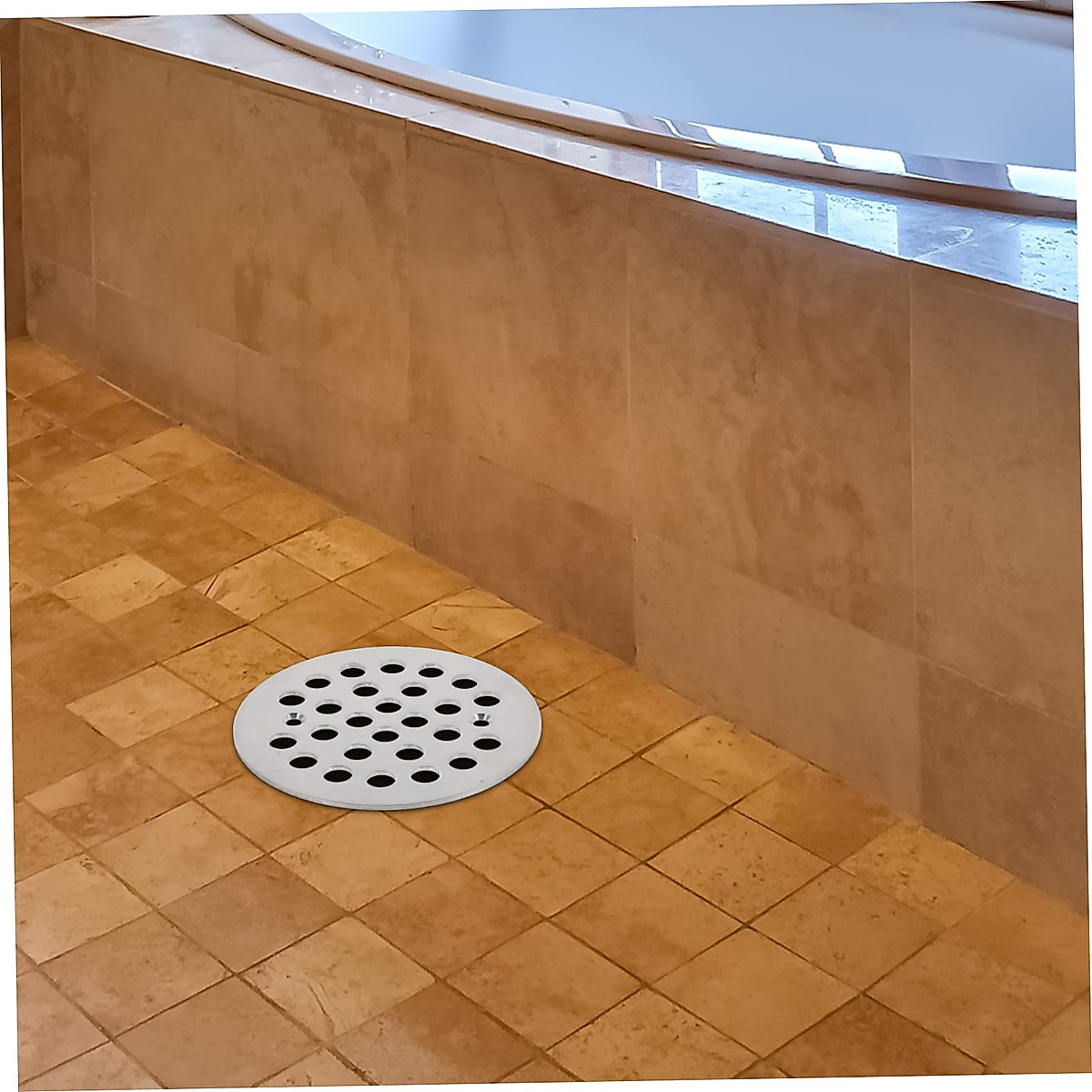 BUTIFULSIC 2pcs Round Floor Drain Cover Sink Stopper Sink Sewer Cover Shower Drain Cover Sewer Draining Stoppers Bathtub Drain Cover Stainless Steel Drain Strainer Floor Drain Stopper