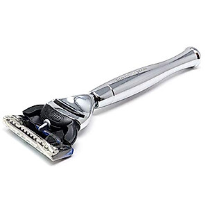 Edwin Jagger Diffusion 72 Series - Handle Compatible With A Gillette Fusion Proglide Razor, Chrome Plated