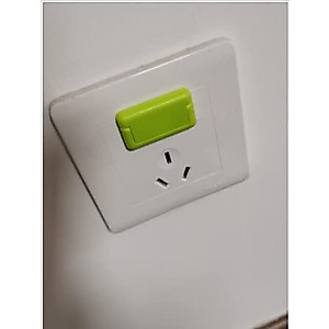 Fielect Outlet Plugs Covers Childproof Outlet Covers Protectors Electric Socket Cover Electrical Protector 2-Pin Green 10Pcs