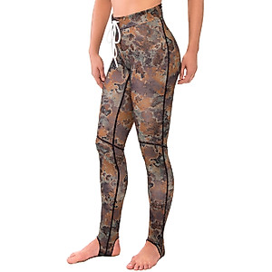 Mares Men's Instinct Rash Guard Pant, Camo Brown, Small
