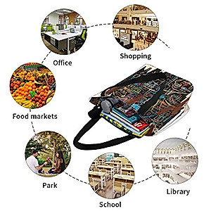 antcreptson Jean-Michel Basquiat Extra Large Canvas Market Beach Travel Reusable Grocery Shopping Tote Bag Portable Storage Handbags