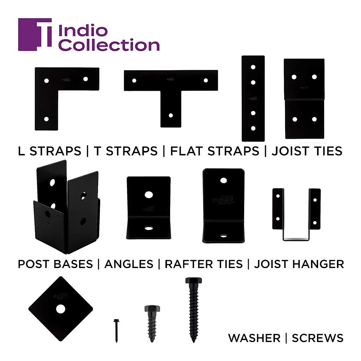 National Hardware N800-022 Lag Screw Made of Galvanized Steel Used to Install Outdoor Reinforcement Hardware Collection, Blacks on Pergolas Gazebos Arches and Raised Garden Beds, 1/2x 3, 8 Pack