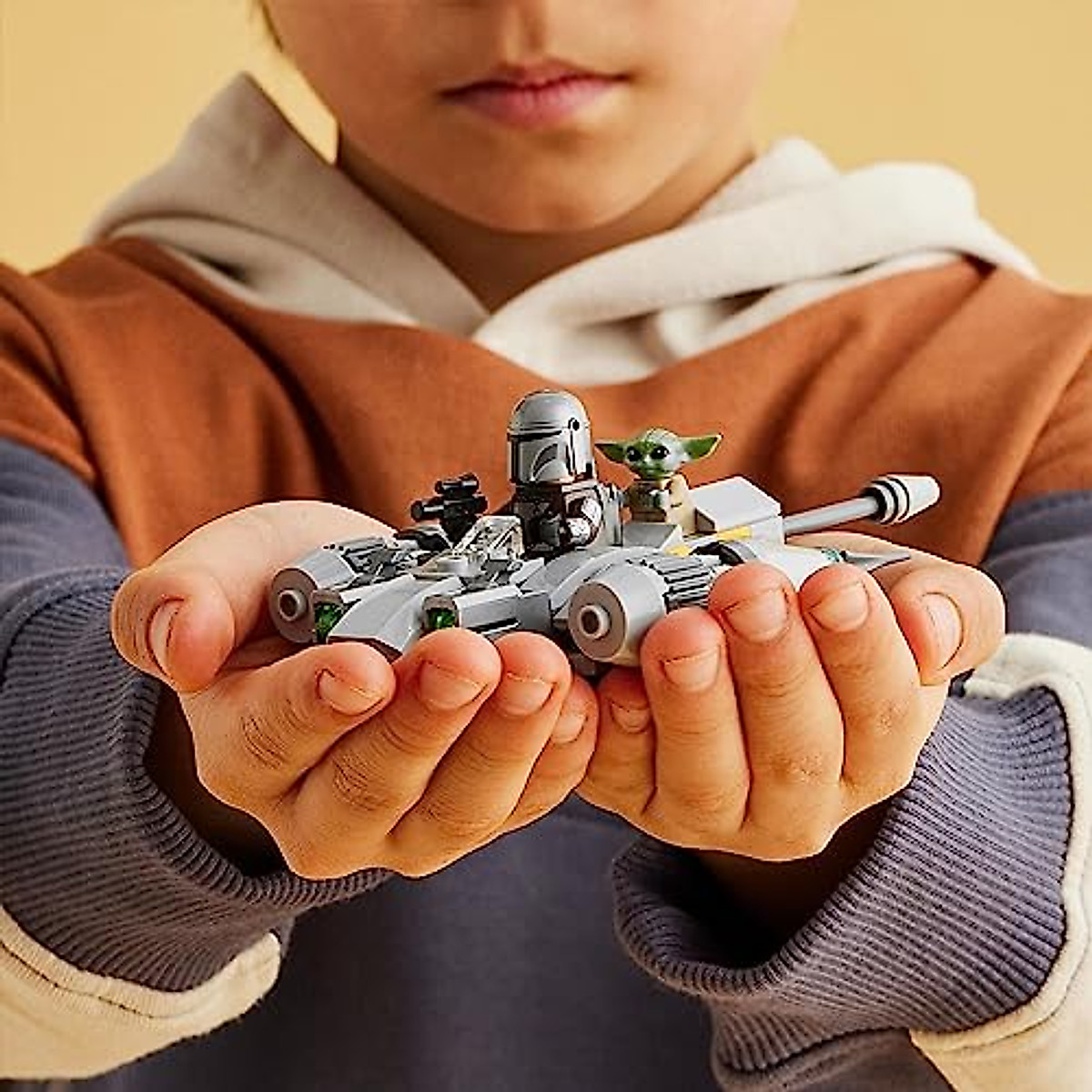 LEGO Star Wars The Mandalorian’s N-1 Starfighter Microfighter, Building Toy Set for Kids Ages 6 and Up with Mando and Grogu 'Baby Yoda' Minifigures, Fun Gift Idea for Action Play, 75363