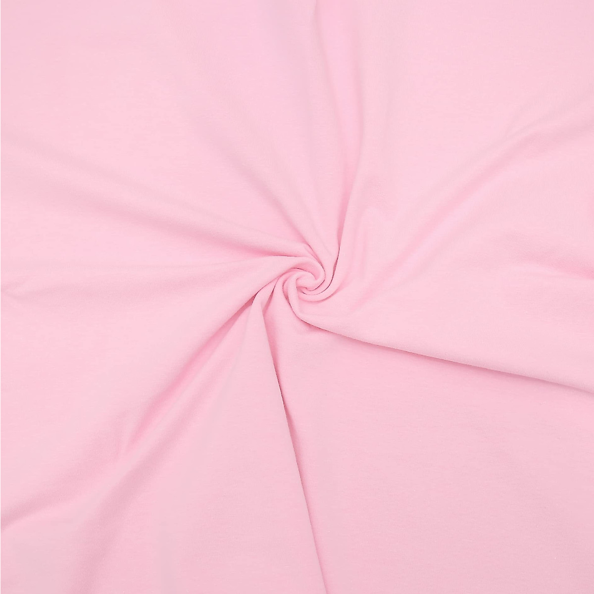 ITY Fabric | 2 Yards | Jersey Spandex Knit Fabric | Stretchy | Anti-Wrinkle, Breathable | 60" Wide | Apparel, Dress, Top, Skirt (Light Pink, 2 Yards)