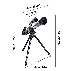GREFER Refractor Telescopes for Astronomy Beginners Adults& Kids,High Definition Night Stargazing Vision Telescope White