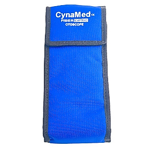 New Mini Fiber Optic Otoscope Blue (Pocket Size) Medical Ent Diagnostic Set Plus 1 Extra Replacement Bulb Cynamed