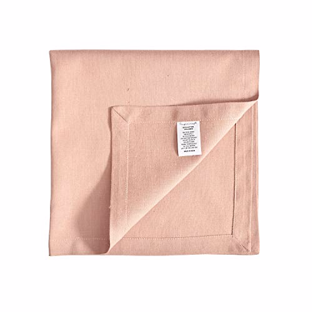 Pink Cloth Napkins Dinner Washable Set of 12 in Cotton Linen Fabric Blush, Premium Quality Soft Durable, Mitered Corners for Everyday Use Hotel Restaurant Good Absorbency Reusable Napkin Dusty Pink