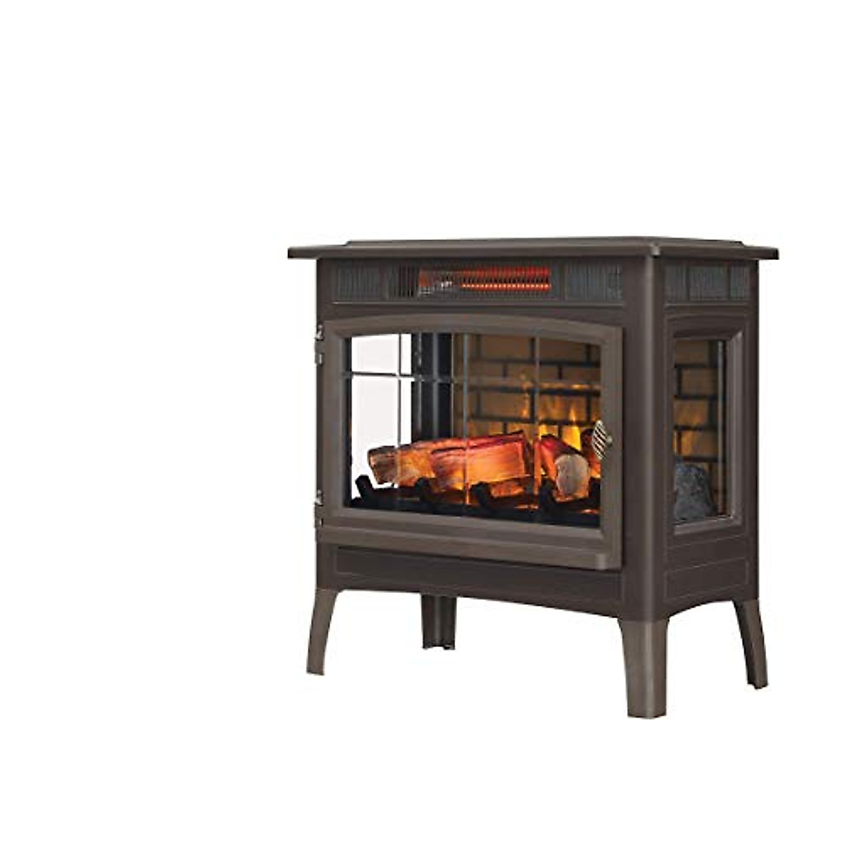 Duraflame Electric Infrared Quartz Fireplace Stove with 3D Flame Effect, Bronze
