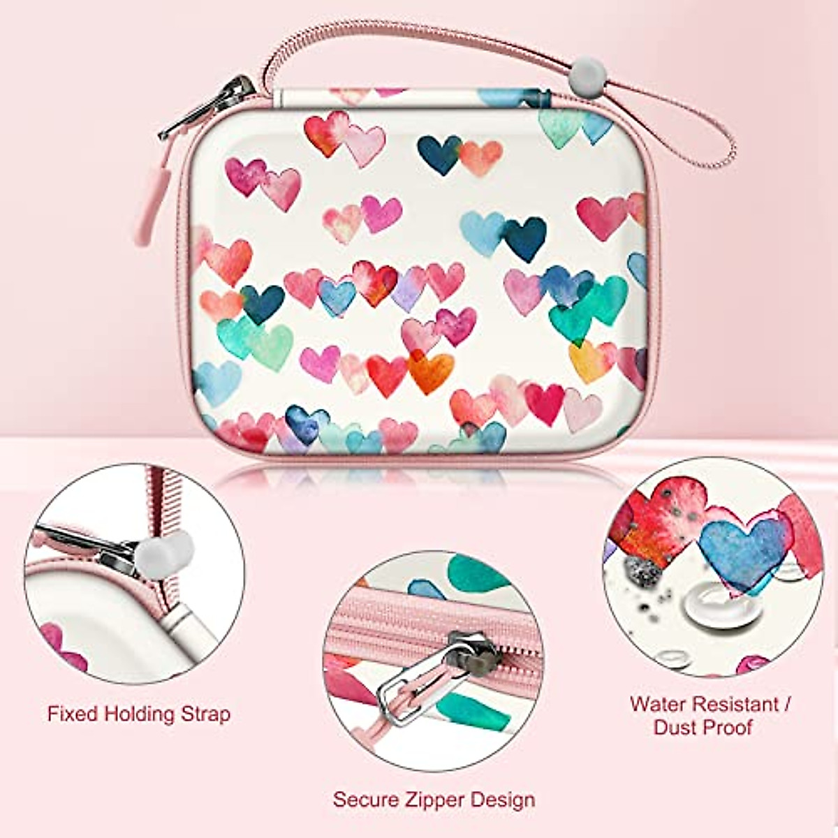 Fintie Protective Case for Canon Ivy Mini/Canon Ivy 2 Mini/Ivy CLIQ/Ivy CLIQ+/ Ivy CLIQ2/ Ivy CLIQ+2 Instant Camera Photo Printer - Shockproof Hard Shell Carrying Case, Emerald Illusions