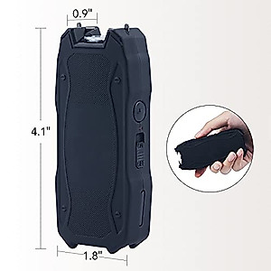 Dartmoor 500,000V Mini Stun Gun 2 Pcs, Highly Portable Ultrapowerful USB Rechargeable Electric Stun Gun with 120lm Tactical Flashlight and Custom Holster, for Men & Women for Car and Self Defense