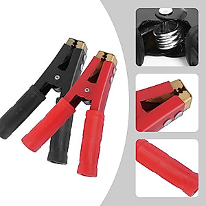 2PCS 1000A Car Alligator Clips,Pure Copper Battery Clamps Replacement for Heavy Duty Jumper Cables,Universal Battery Charger Clamps with PAC Insulating Handle for Car Truck SUV