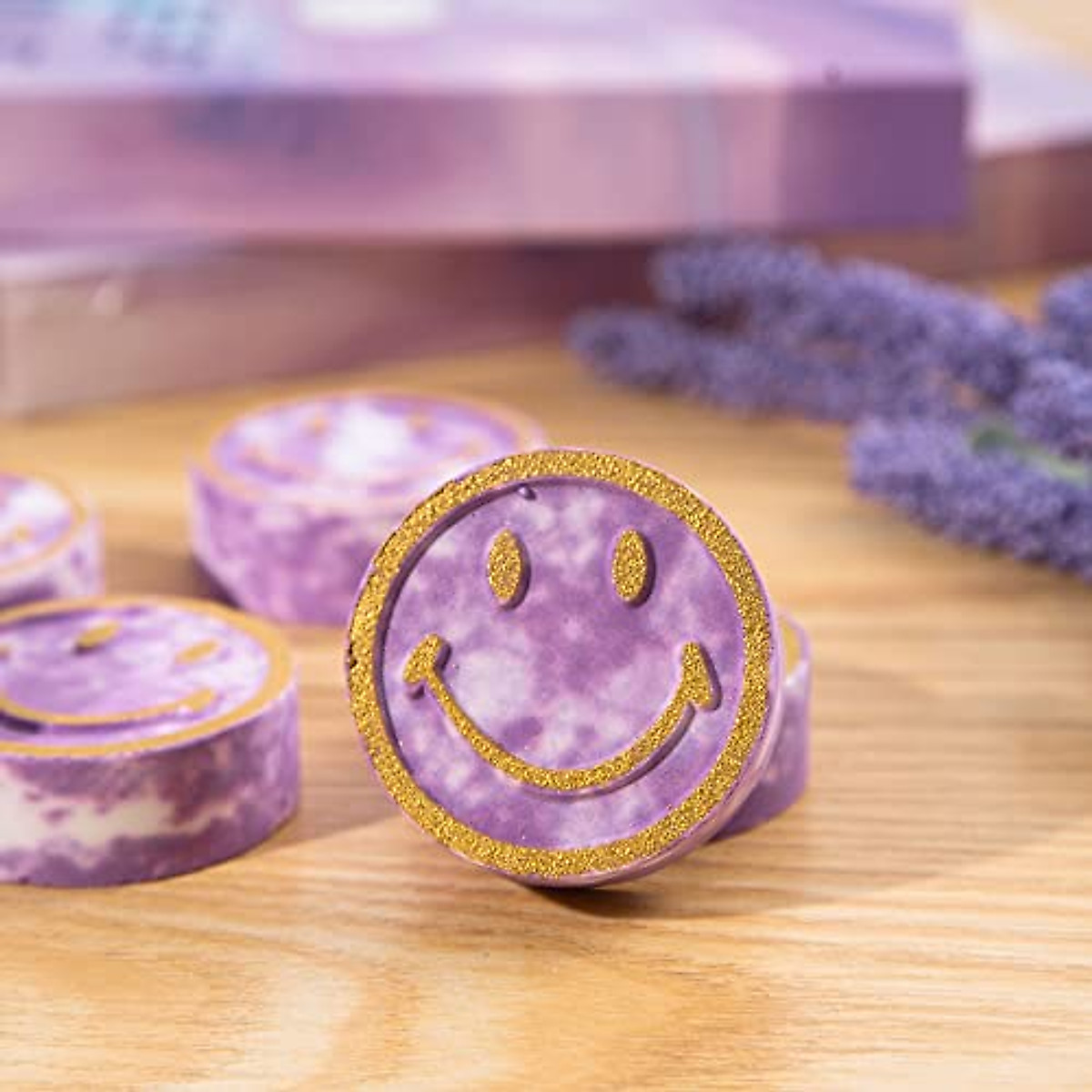 EUSEMIA Shower Steamers Aromatherapy Gifts for Women 12 Pcs Lavender Essential Oils Scented Shower Bath Steamer Body Restore Shower Steamers Tablets for Stress Relief (1PACK)