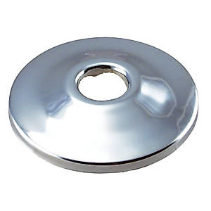 Westbrass R128-2-26 1/2" (5/8" OD) Sure Grip Low Pattern Flange for Copper Pipe (2-Pack), 1-Pack, Polished Chrome