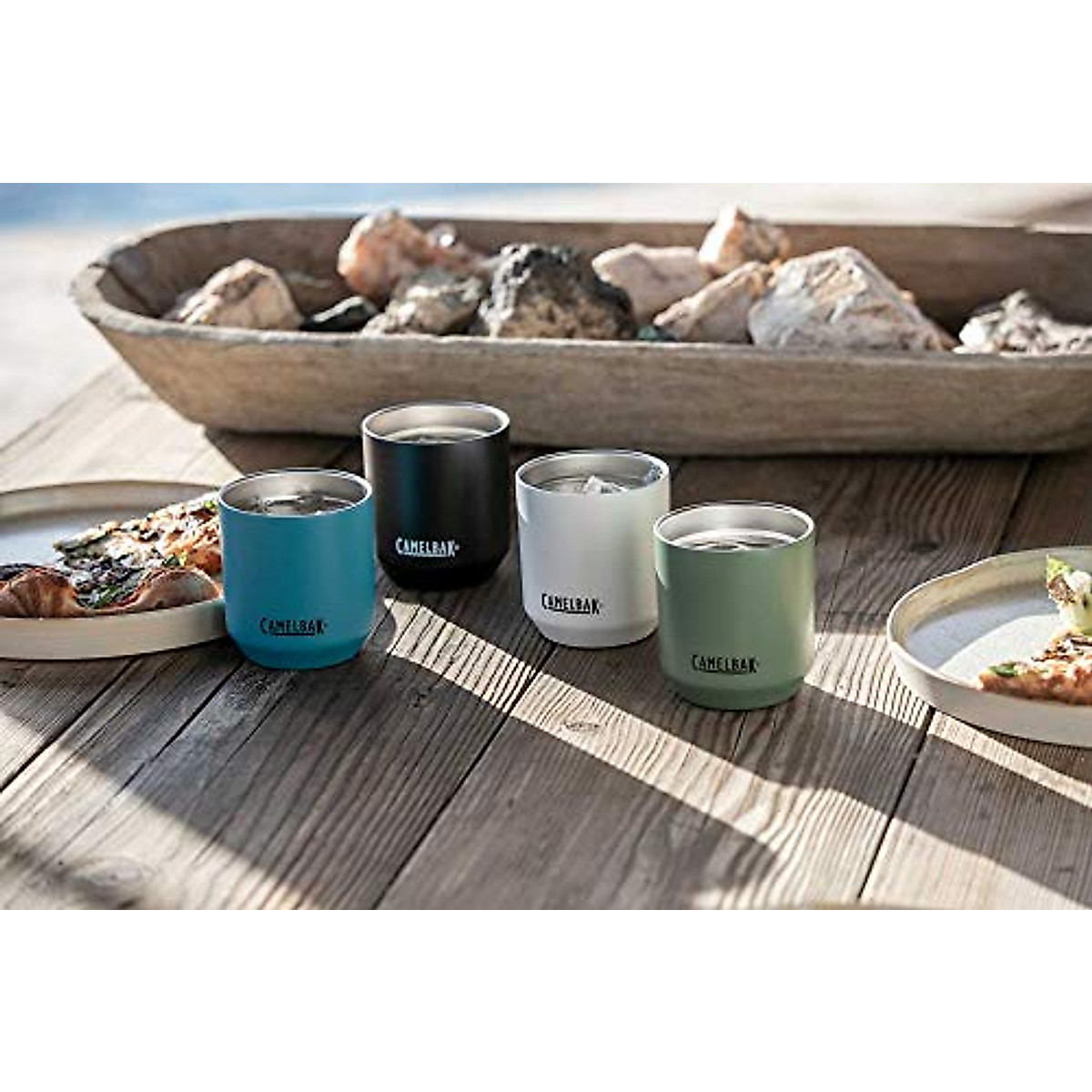 CamelBak Horizon 10oz Rocks Tumbler - Cocktail Glass - Insulated Stainless Steel - Tri-Mode Lid - Moss