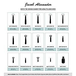 Jacob Alexander Men's Balloons Star Champagne Toast Decor Happy New Year Extra Long Neck Tie - Gray