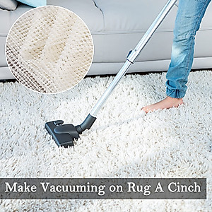 Rose Home Fashion RHF Non-Slip Area Rug Pad Round 4' - Protect Floors While Securing Rug and Making Vacuuming Easier Round 4'