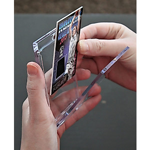 UVBLOC One Touch Card Holder 130pt Magnetic Baseball Jersey Patch Pro Protectors Sleeves Cases for Trading Football Sports Cards
