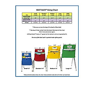 Seat Sack - 115 Storage Pocket, Medium, 15 Inches, Blue