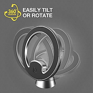 Scosche MagicMount MEMSD-SP Elite2 Magnetic Dashboard Mount for Magsafe Mobile Devices, Cell Phone Holder for Car Dash, 360° Adjustable Magnet Head, Compatible w/iPhone 15, 14, 13, 12 & MagSafe Case