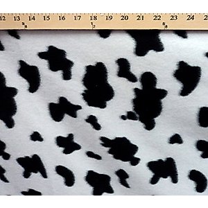 Polar Fleece Fabric Prints Animal Print Cow Print / 60" Wide/Sold by The Yard FE-N-17