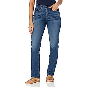 Signature by Levi Strauss & Co. Gold Women's Curvy Totally Shaping Straight Jeans (Available in Plus Size), (New) Jackson Square, 12 Short