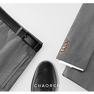 CHAOREN Ratchet Belt - Mens Dress Belt 1 3/8" Comfort Click - Perfect Companion to Men's Oxfords