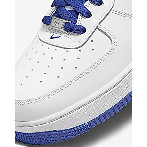 Nike Men's Air Force 1 '07 An20 Basketball Shoe, White/Medium Blue, 9