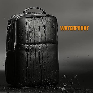 BOPAI Laptop Backpack Men for 15.6 inch Business Smart Professional Lightweight Backpack with USB Charging Office Commuter Computer Rucksack Executive Anti Theft Black