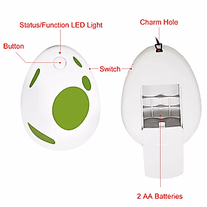 Pocket Egg Auto Catch for Go Plus Accessory, 20m Range Long Distance Wireless Bluetooth for Android & iPhone, Long Standby Time (Green)