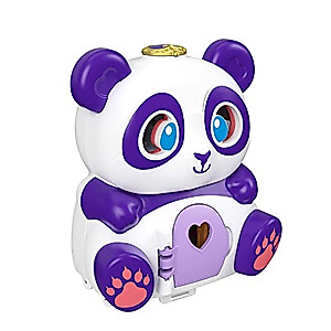 Polly Pocket GTM58​ Flip & Find Panda Compact, Flip Feature Creates Dual Play Surfaces, Micro Doll, Panda Figure & Surprise Reveals, Great Gift for Ages 4 Years Old & Up, 10.0 cm*5.0 cm*9.0 cm