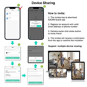 SJCAM 4MP Security Cameras Wireless Outdoor, 2K Home Camera with Spotlight, Battery Powered, Waterproof, 2-Way Audio&Siren Alarm, AI Motion Detection, Color Night Vision, with 32G TF Card (White)