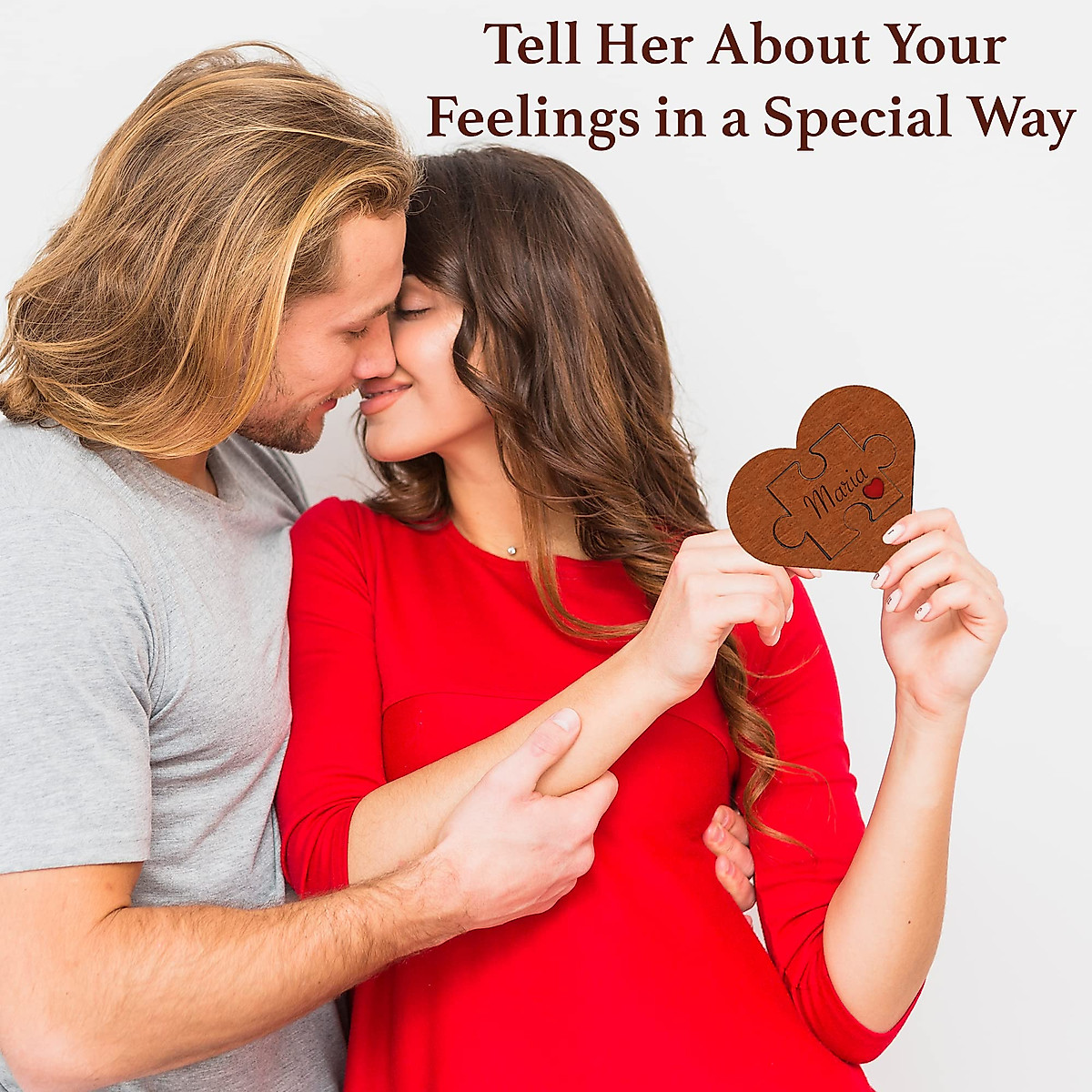 Personalized Will You Be My Girlfriend Sign - Engraved Wood Surprise Relationship Proposal Ideas, Custom Name Missing Piece Puzzle Decorations, Will You Be My Boyfriend Card Wood, Quieres Ser Mi Novia