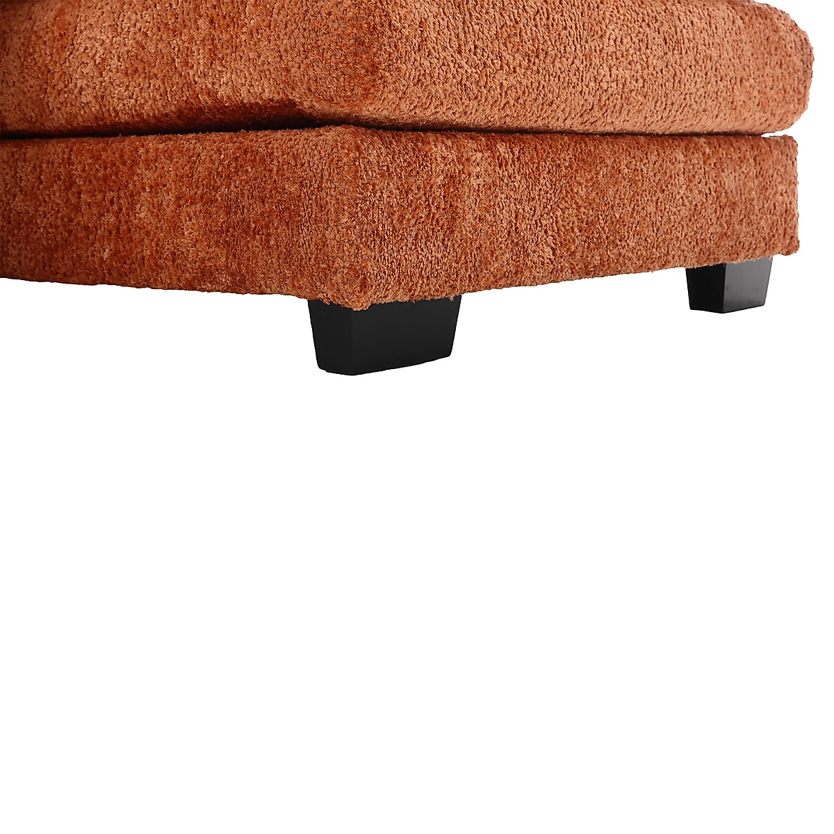 ERYE U-Shaped Corner Convertible Modular Sectional Sofa Couch W/ 2 Chaises and 4 Pillows, Chenille Upholstery Double Cushions Deep Seat Sleeper Sofa&Couch for Home Office Apartment Living Room