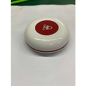 CallToU Wireless Call Buttons for Caregiver Pager and Restaurant Calling Pager Waterproof 500+ Feet Operating Range for Elderly/Patient/Disable（Need to Be Paired with Receiver to Work）