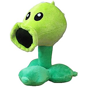 Plants Plush vs Blue Pea Plush Figure Toys, Shooter Plush Birthday, Hallowen Zombies Pea Decor Plush Valentinas, Christmas, Super Gift (Green Peashooter)