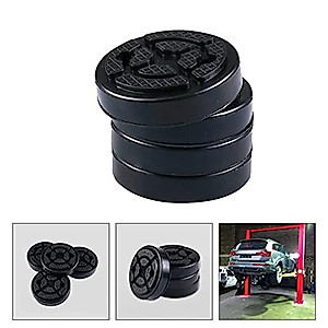 Wakauto 4pcs Professional Two- Post Lifting Rubber Pad Car Lift Point Pad for Protection