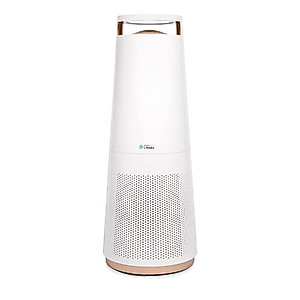 DH Lifelabs | Aaira + HEPA Hydrating Dry Air Purifier | HOCl Cleans Deodorizes & Moisturizes Air + H13 HEPA Filter Allergies Pets | Eliminates 99.9% Bacteria Viruses Mold | Large Rooms Home | White