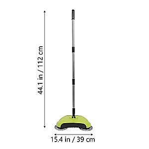 NOLITOY Hand Push Floor Sweeper Broom Carpet Sweeper Floor Cleaning Mop, 360° Rotating Cleaning Sweeper for Home Office Carpet Cleaning