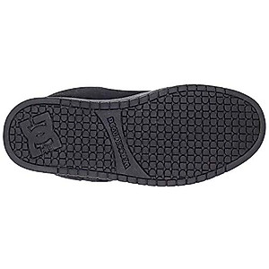 DC mens Court Graffik Casual Skate Shoe, Black/Black/Black, 9.5 US