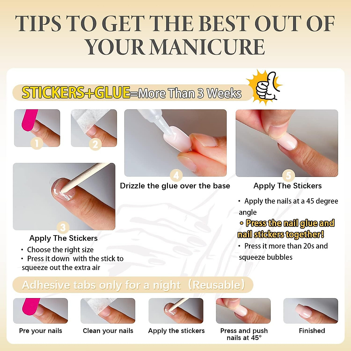 KXAMELIE 384 Pieces Medium Square Press on Nails Colorful Coffin Fake Nails Full Cover Artificial False Nails Tips Kit for Art Salon DIY Nail Gifts for Women Girls,16 Sheets