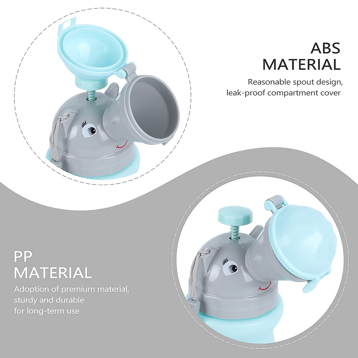 NUOBESTY 1pc Creative Portable Urinal Bottle Car Potty Kids Travel Urinal Baby Child Potty Urinal Emergency Toilet for Camping Outdoor Car Travel and Kid Potty Pee Training