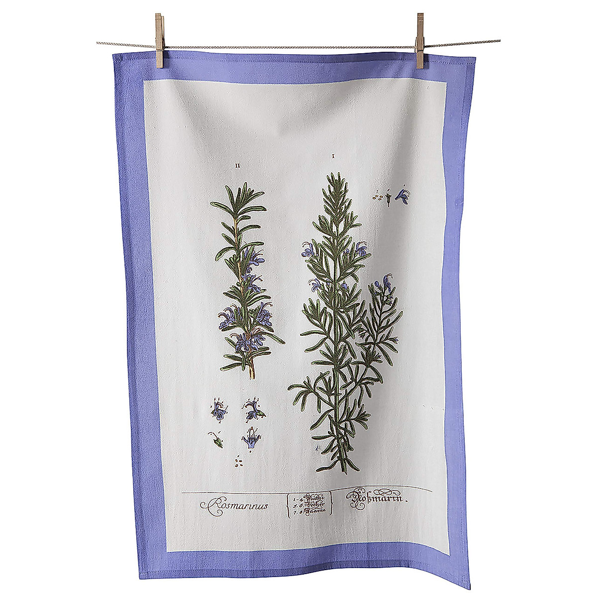KAF Home Flour Sack Kitchen Dish Tea Towel, Set of 2, 100-Percent Cotton, 20 x 30-Inch (Rosemary)