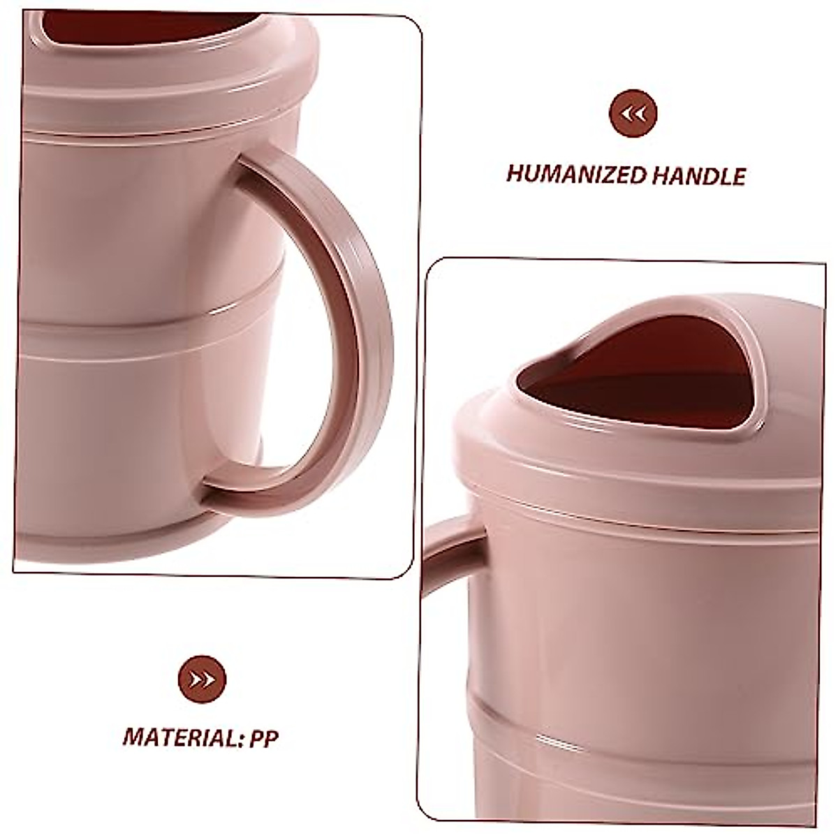 MERRYHAPY Gardening Watering Can Plastic Carafe Spray Bottles for Plants Jug Water Bottle Garden Watering Decorate Water Bottle Garden Watering Can Long Mouth Watering Pot Juicy Kettle Set