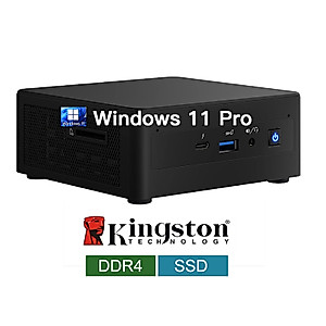 Intel NUC NUC11PAHi7 Mini PC/HTPC,Mini Computer,Windows 11，Four-Core i7 - Up to 4.7 GHz Turbo,NVMe SSD DDR4RAM,WiFi 6,BT 5.0 Thunderbolt 3,8K Support,Quadruple Monitor Capable(32GB RAM+1TB)