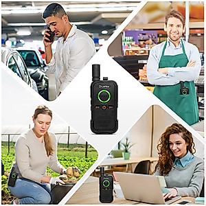 ChunHee 2 Pack Black Intercoms Wireless for Home Caregiver Pager Intercom for Elderly with Emergency SOS Alarm, 1.5 Miles Long Range Wireless Intercom System for Business Room to Room Communication