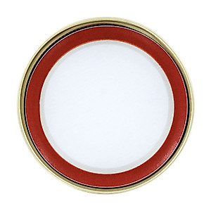 GOLDEN HARVEST 24 Pieces Canning Jar Lid and Ring WIDE MOUTH Jar Ring Bands Set Split Type LidsLeak Proof and Secure Canning Jar Caps (Gold, 86 mm)